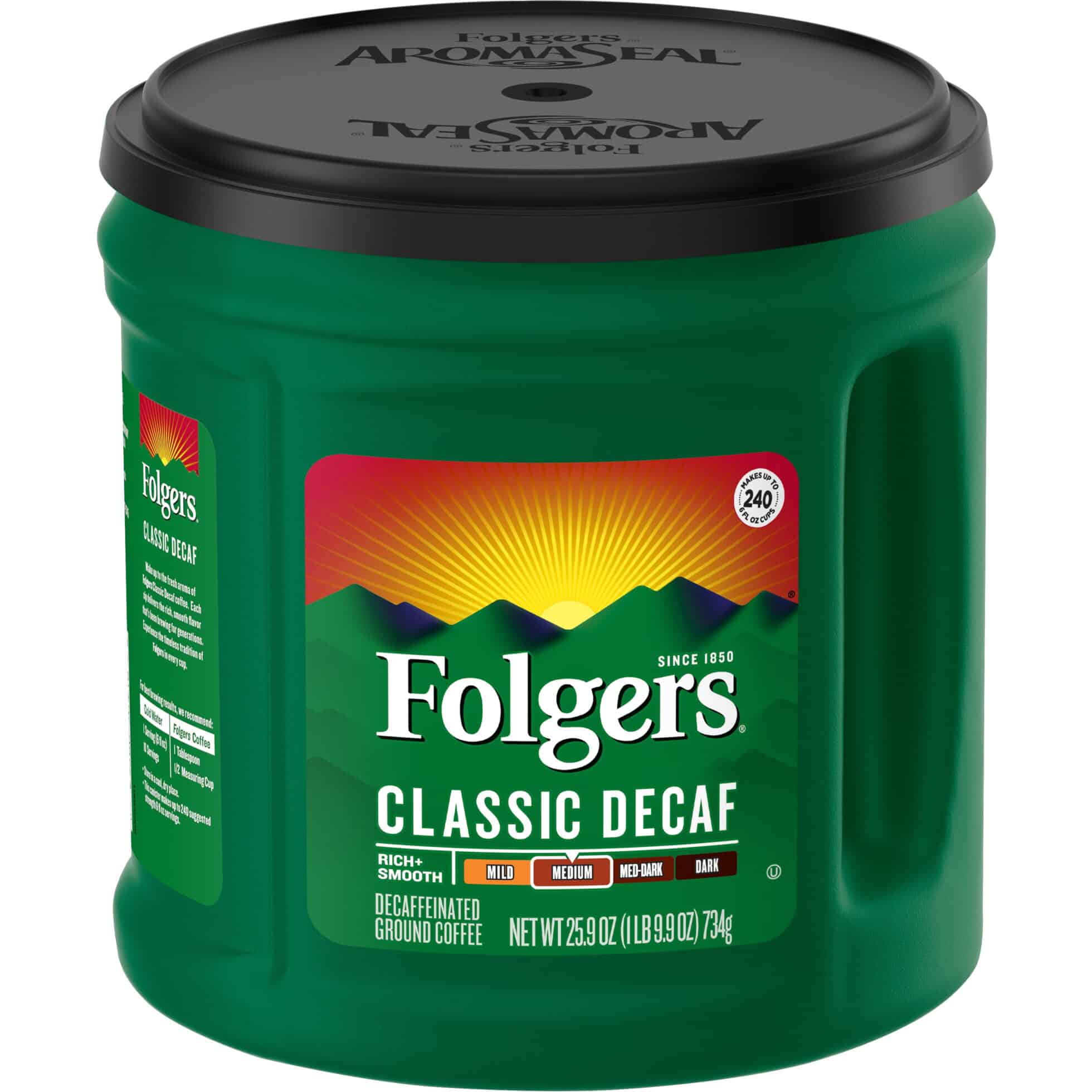 Folgers Decaf Coffee - Office Coffee & Breakroom Supplies - Aroma Coffee